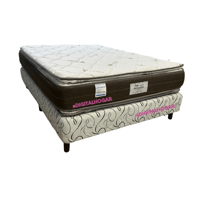 Colchon+Base Pillowtop 4/6 – Digital Hogar